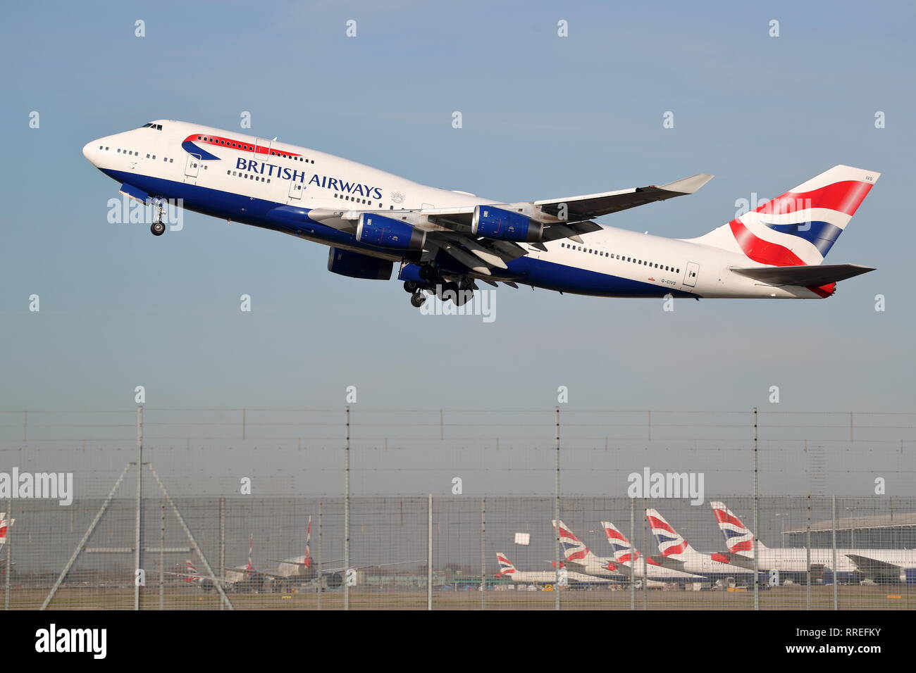 British Airways 747 Taking Off