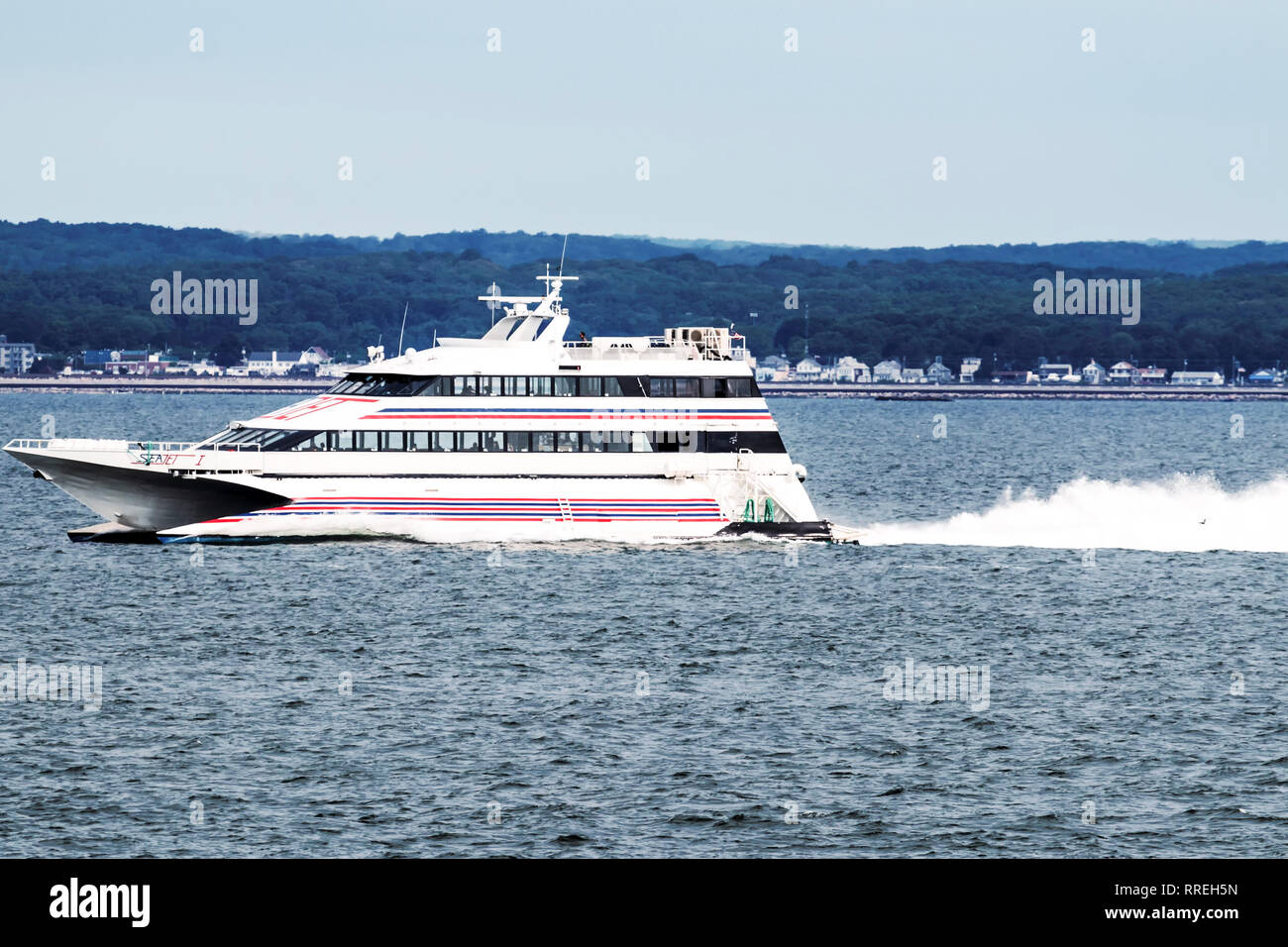 New London, Connecticut, USA – 27 July 2017: The SEA JET is a high ...