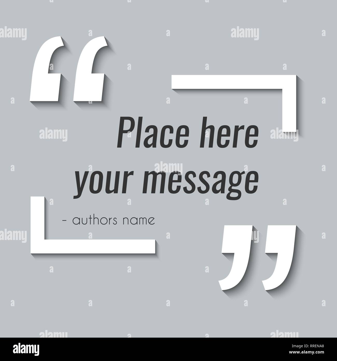 Quote inspirational text in Stock Vector Images - Alamy