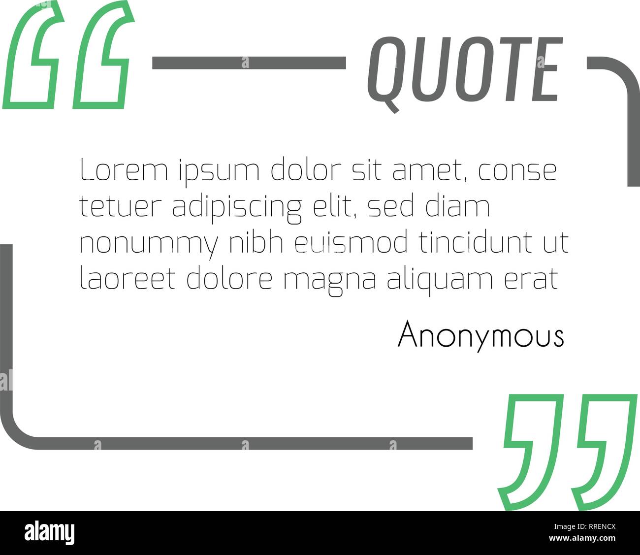 Quotation box hi-res stock photography and images - Alamy