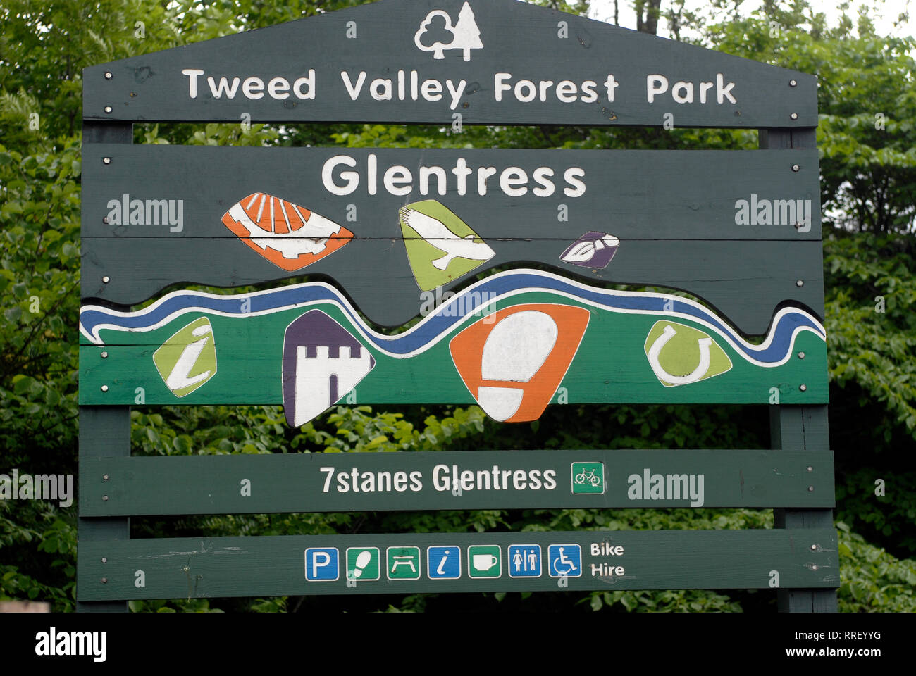 Tourism: Tweed Valley Forest Park, Glentress, Scotland, United Kingdom ...