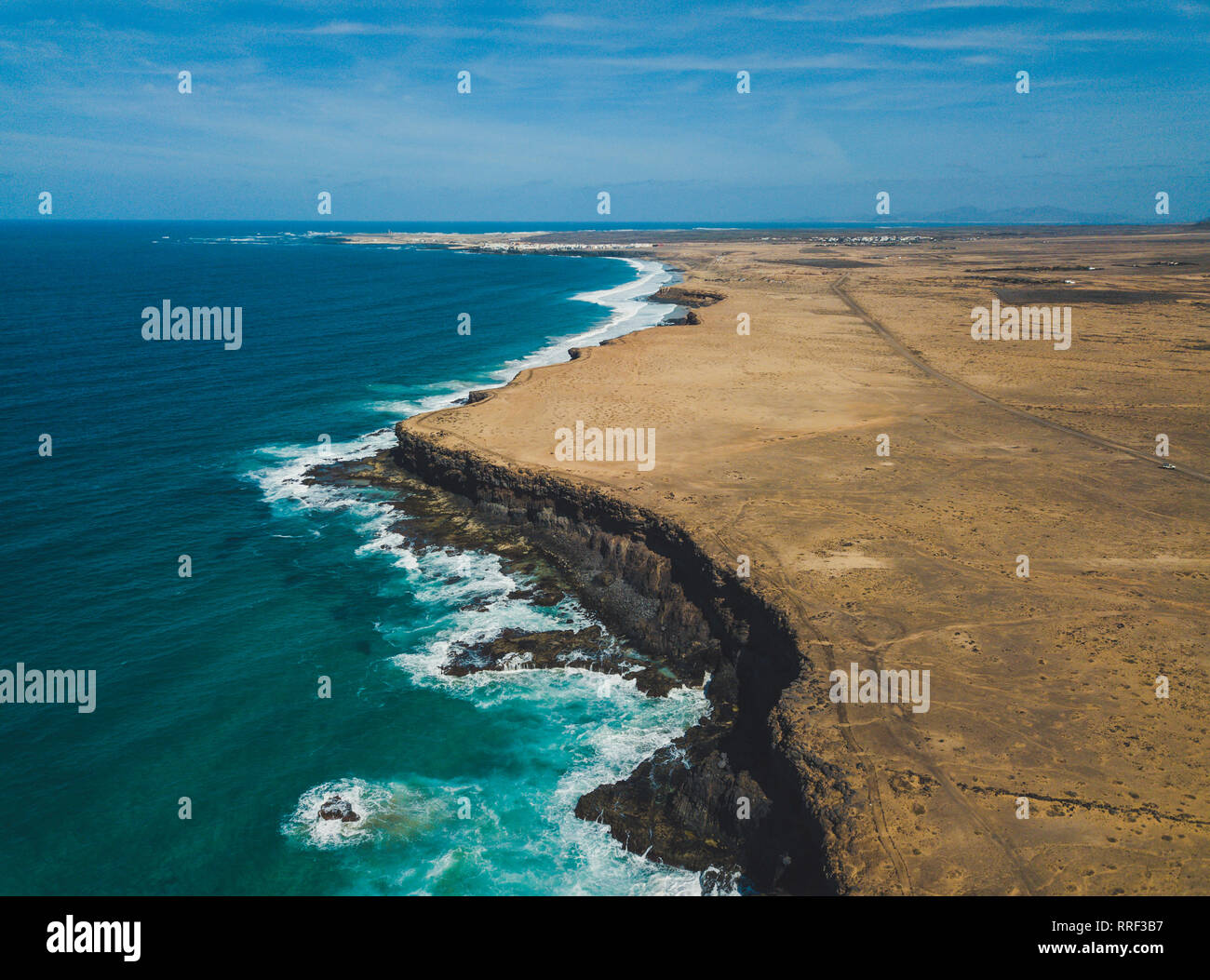Amazing shoreline of ocean from drone Stock Photo - Alamy