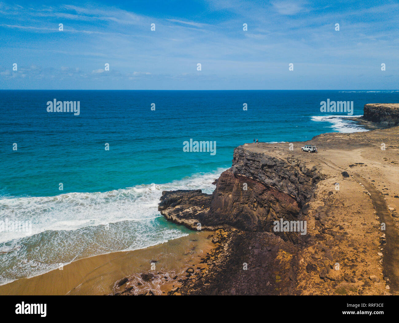 Amazing shoreline of ocean from drone Stock Photo - Alamy