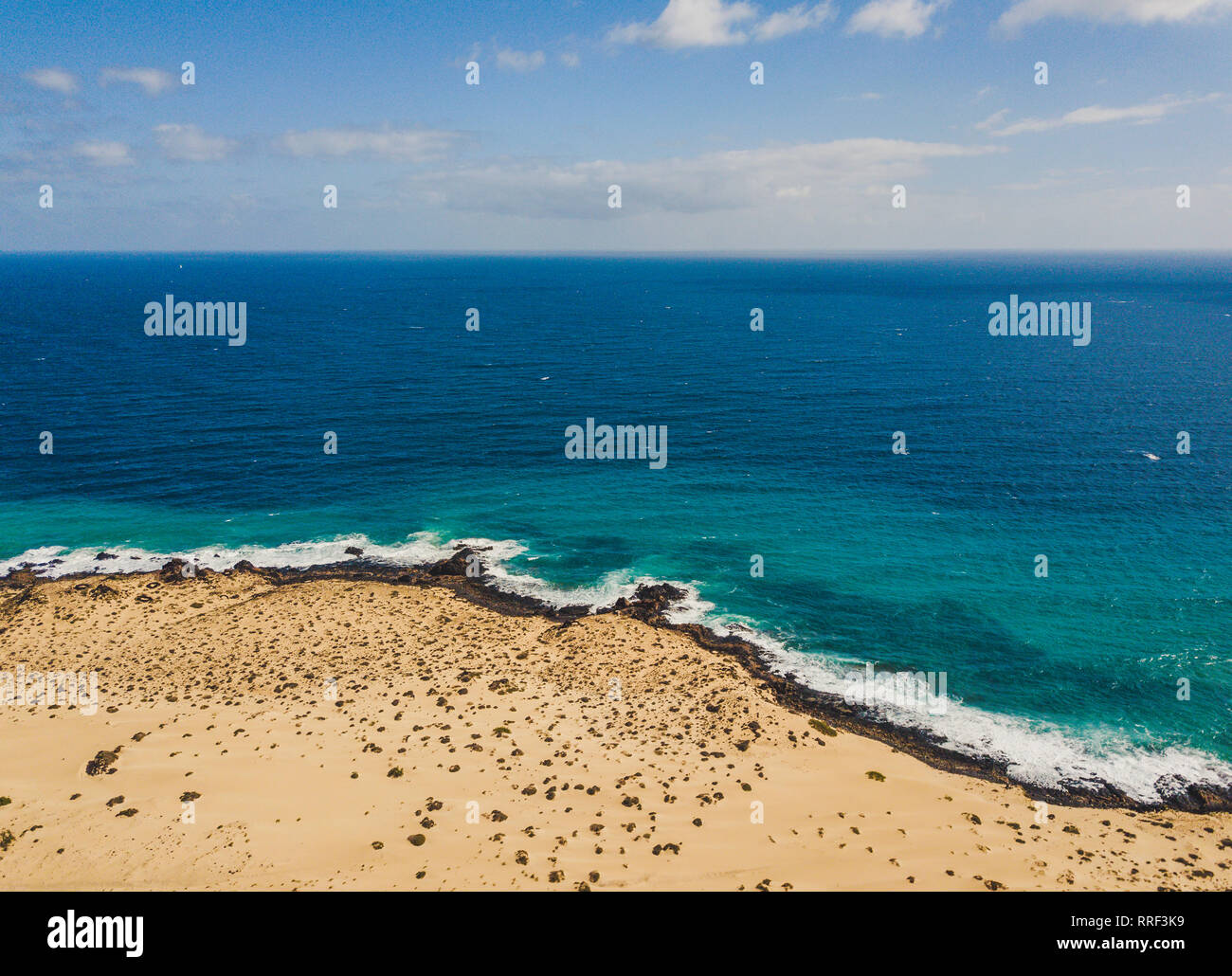Amazing shoreline of ocean from drone Stock Photo - Alamy