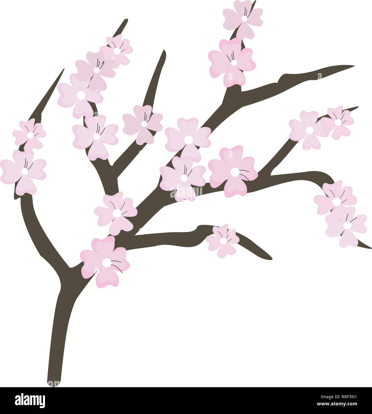 Beautiful cherry blossom frame Stock Vector Images - Alamy