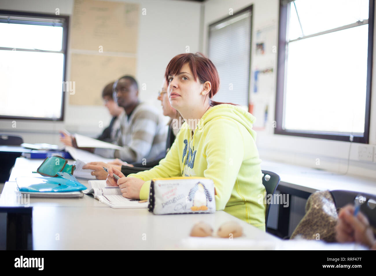 adults in a further education college studying history Stock Photo - Alamy