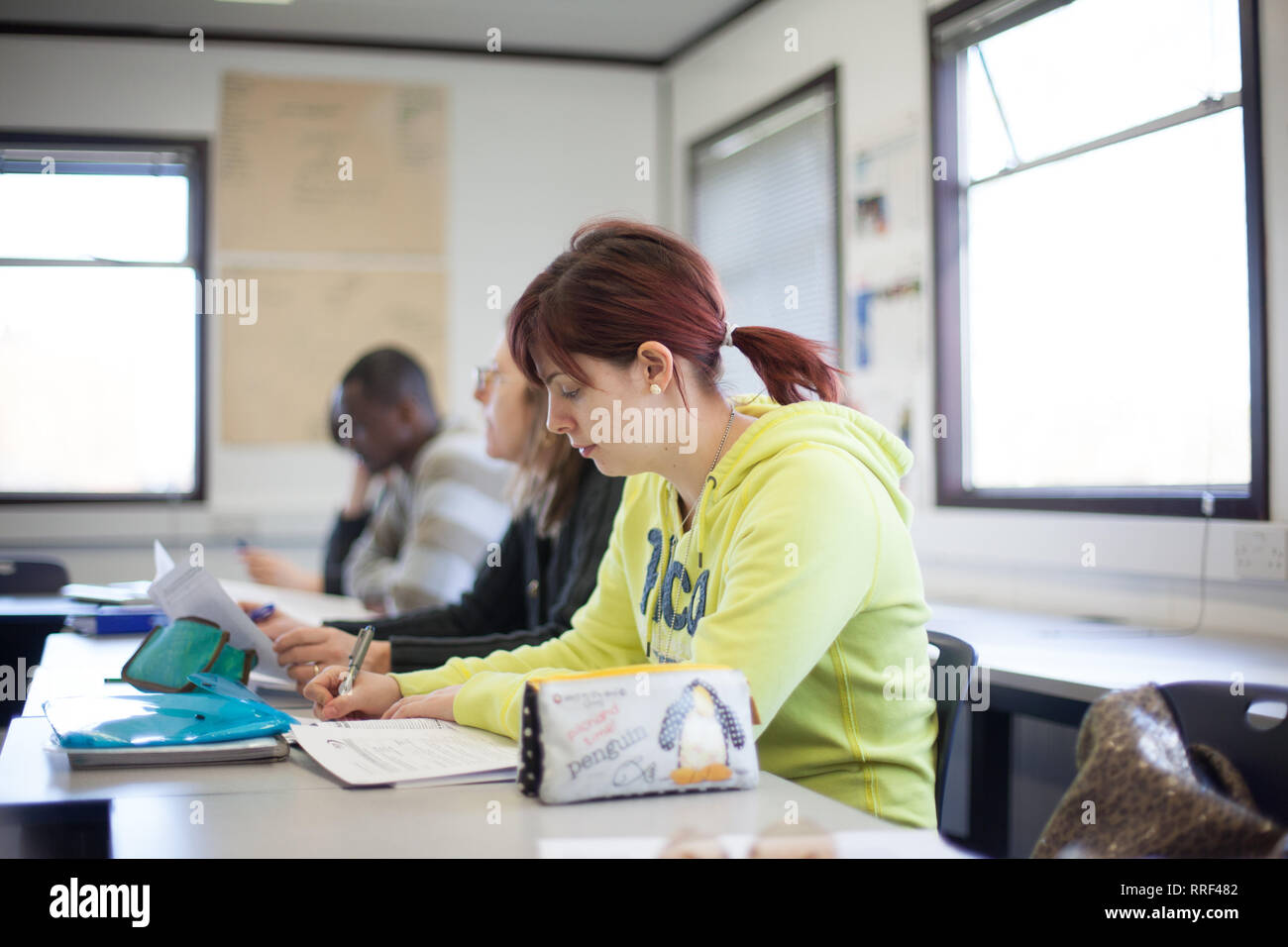 adults in a further education college studying history Stock Photo - Alamy