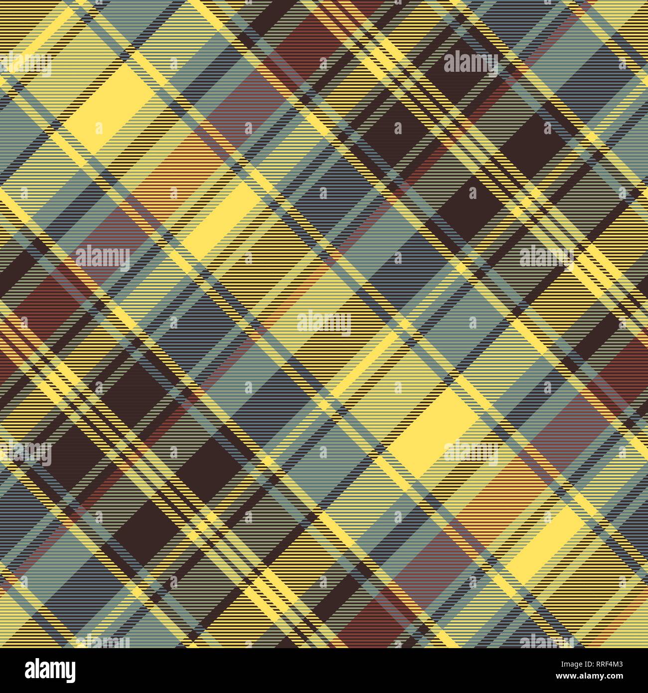 Seamless pattern check plaid fabric texture. Vector illustration Stock ...