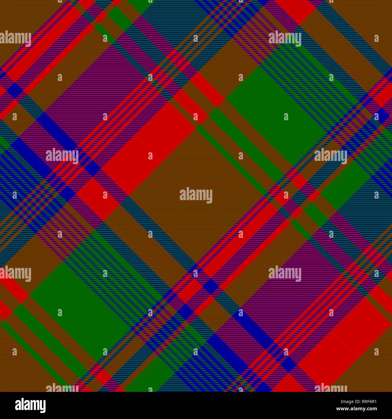 Tratan fabric texture check seamless plaid. Vector illustration Stock ...