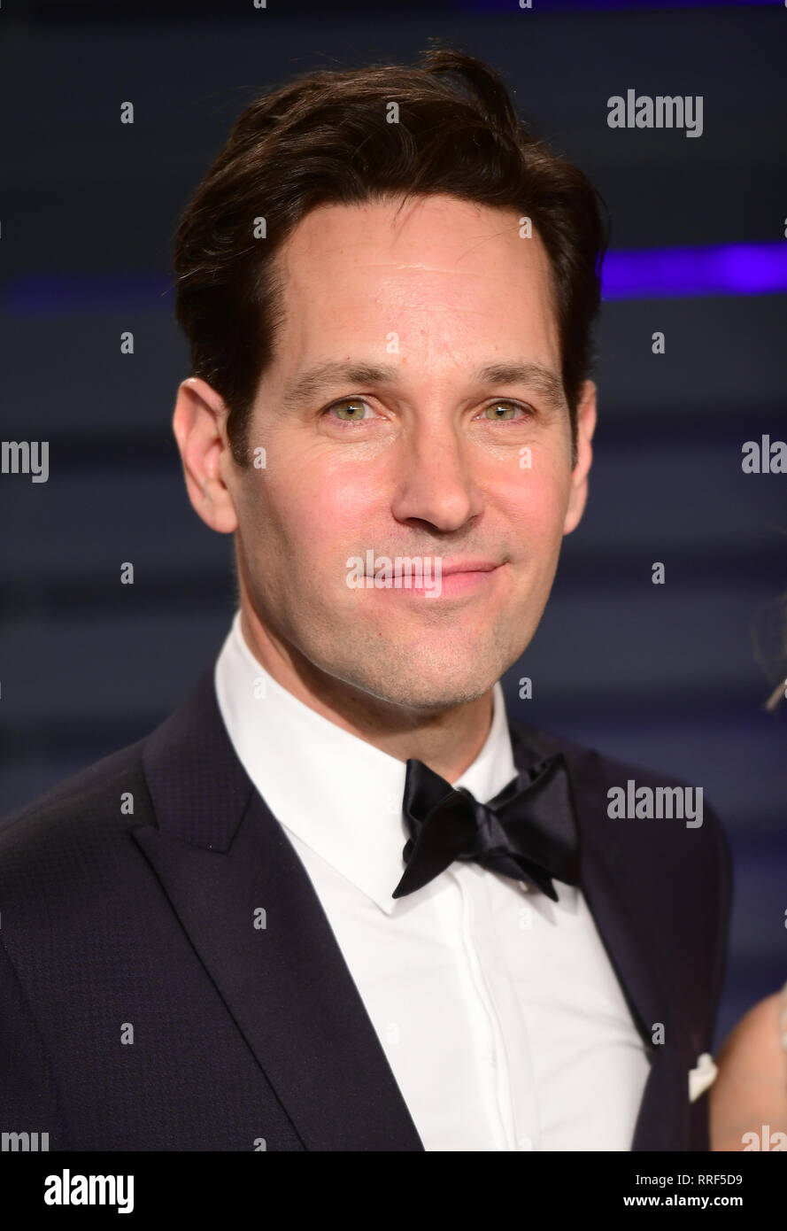 Paul Rudd attending the Vanity Fair Oscar Party held at the Wallis ...