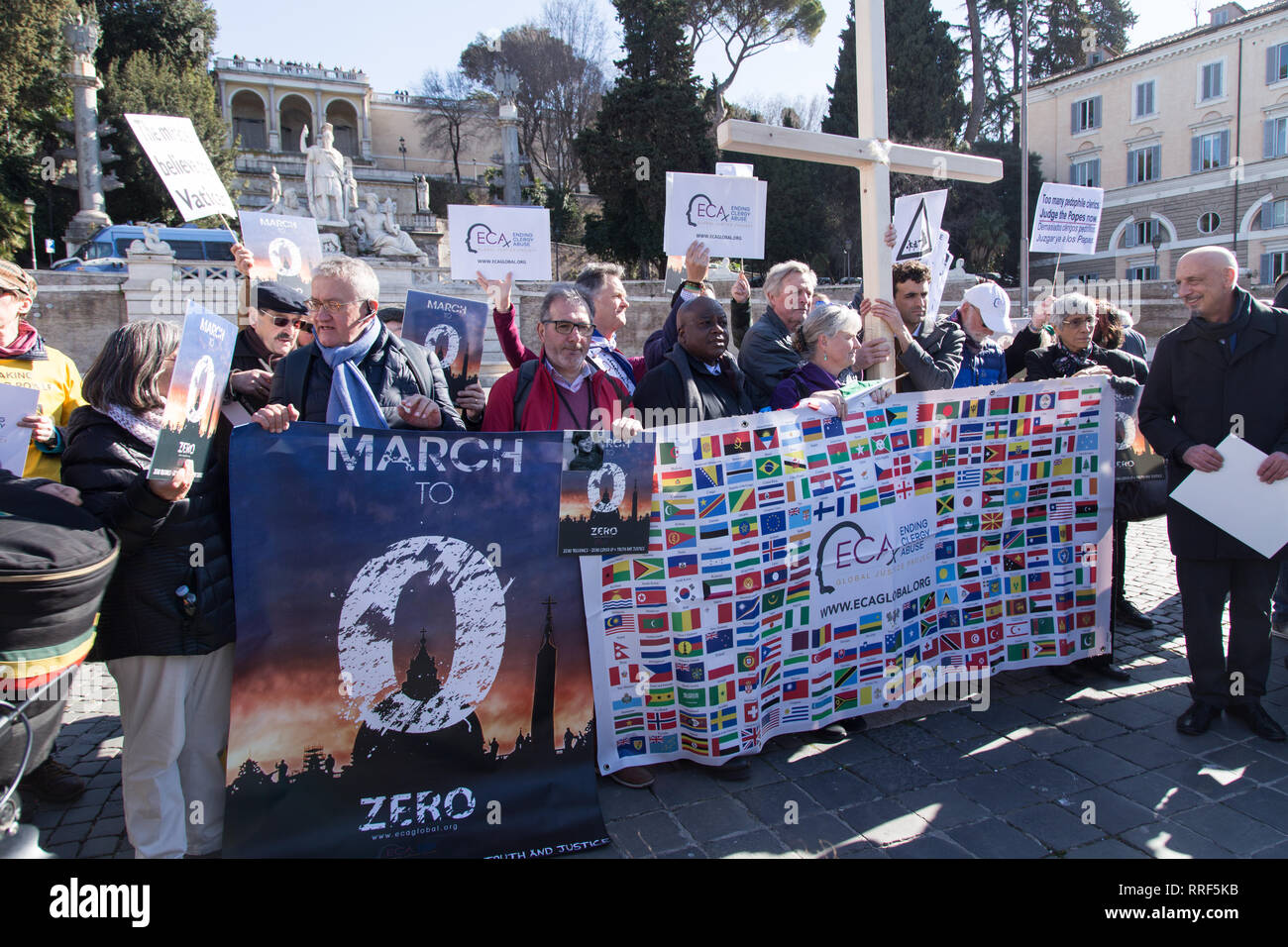 March organized in Rome by victims of abuse by pedophile priests to ask ...