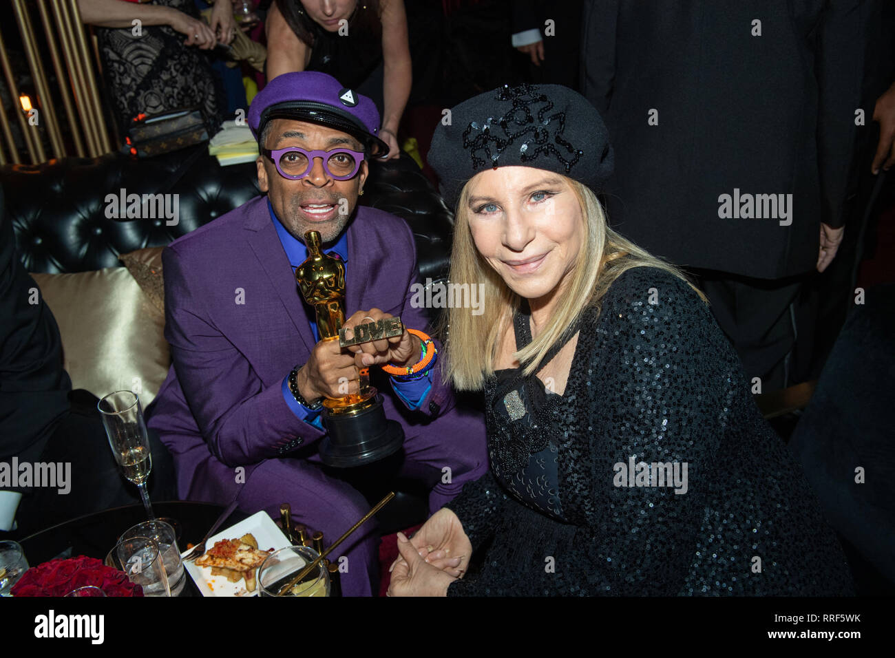 Oscar®-winner, Spike Lee and Barbara Streisand at the Governors Ball ...