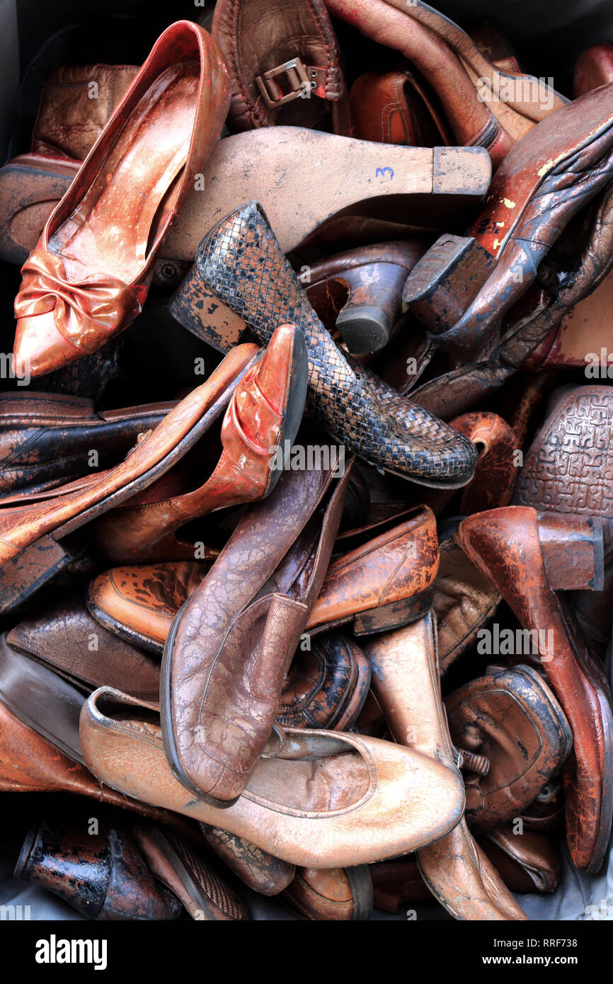 Very old footwear hi-res stock photography and images - Alamy