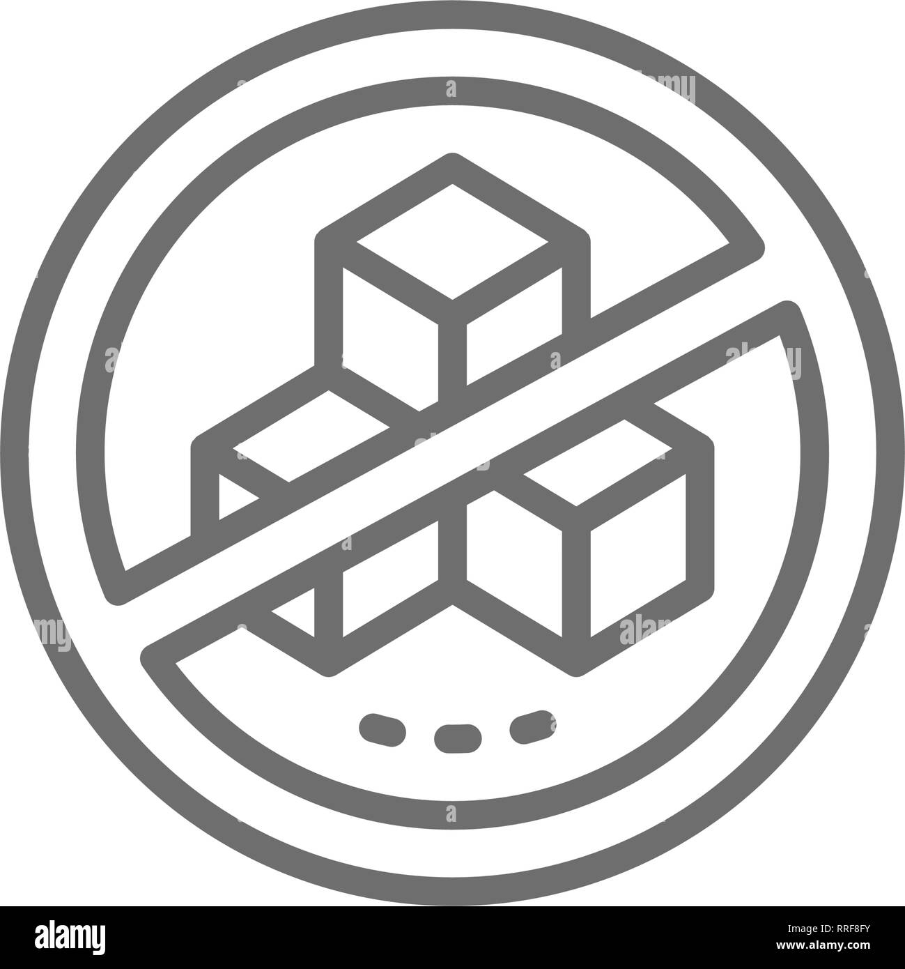 No sweet food illustration forbidden hi-res stock photography and ...