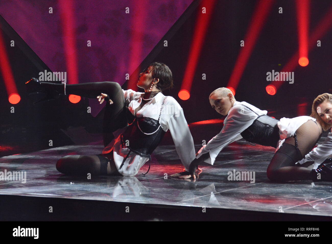 Kiev, Ukraine. 23rd Feb, 2019. Ukrainian singer MARUV will represent ...