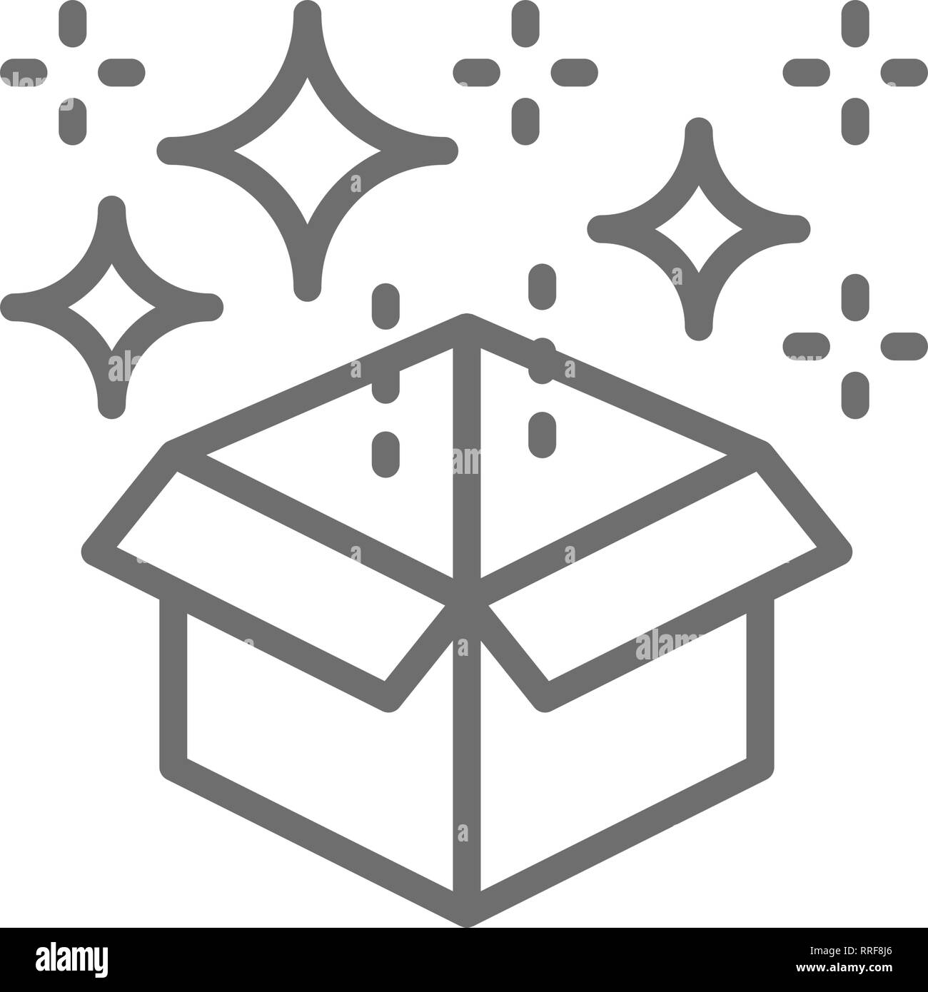 Magic box fantasy Stock Vector Images - Alamy