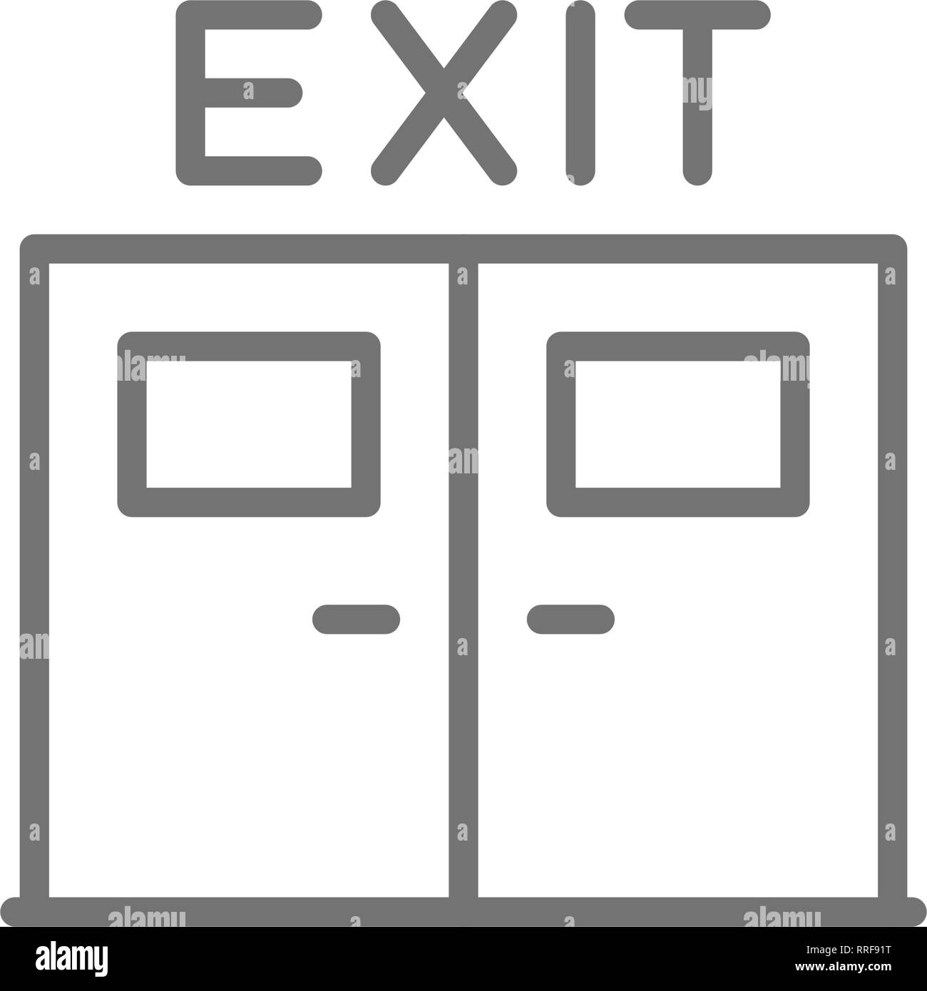 Emergency exit button Stock Vector Images - Alamy