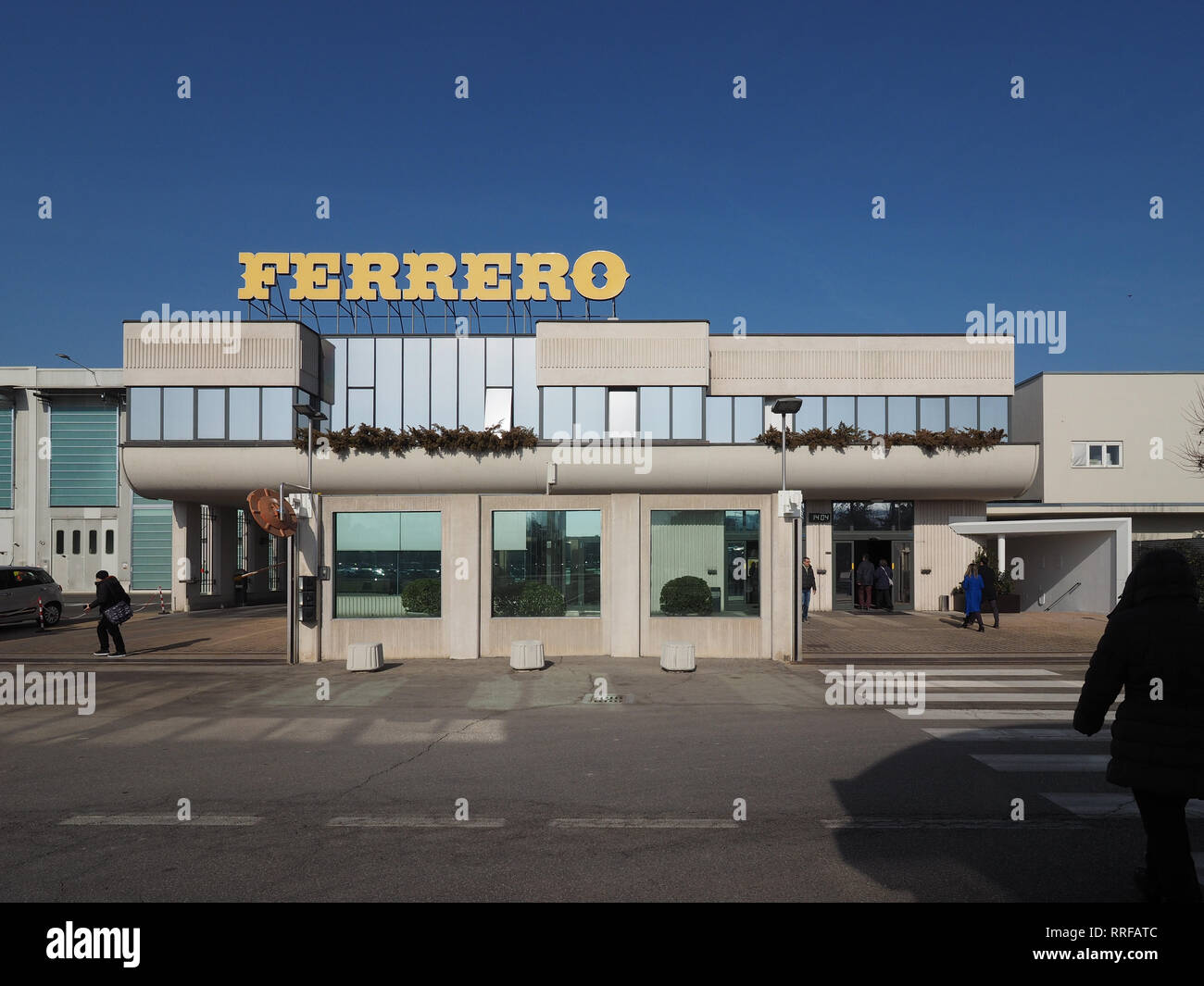 ALBA, ITALY - CIRCA FEBRUARY 2019: Ferrero chocolate producer and ...