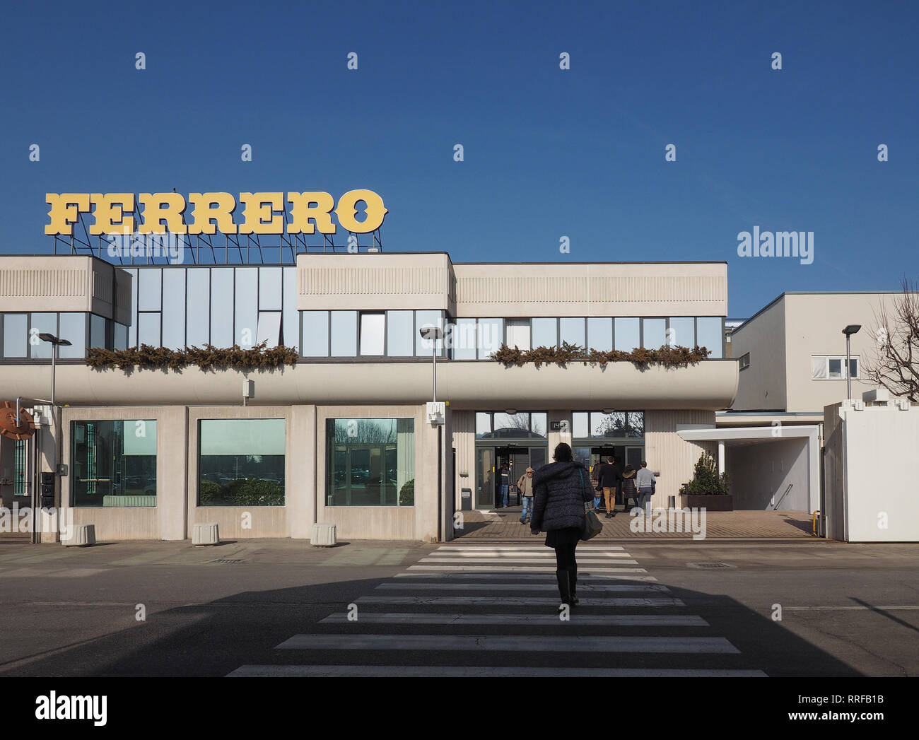 ALBA, ITALY - CIRCA FEBRUARY 2019: Ferrero chocolate producer and ...