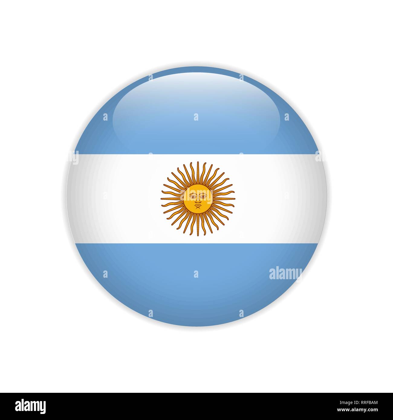 Flag on button Stock Vector Image & Art - Alamy