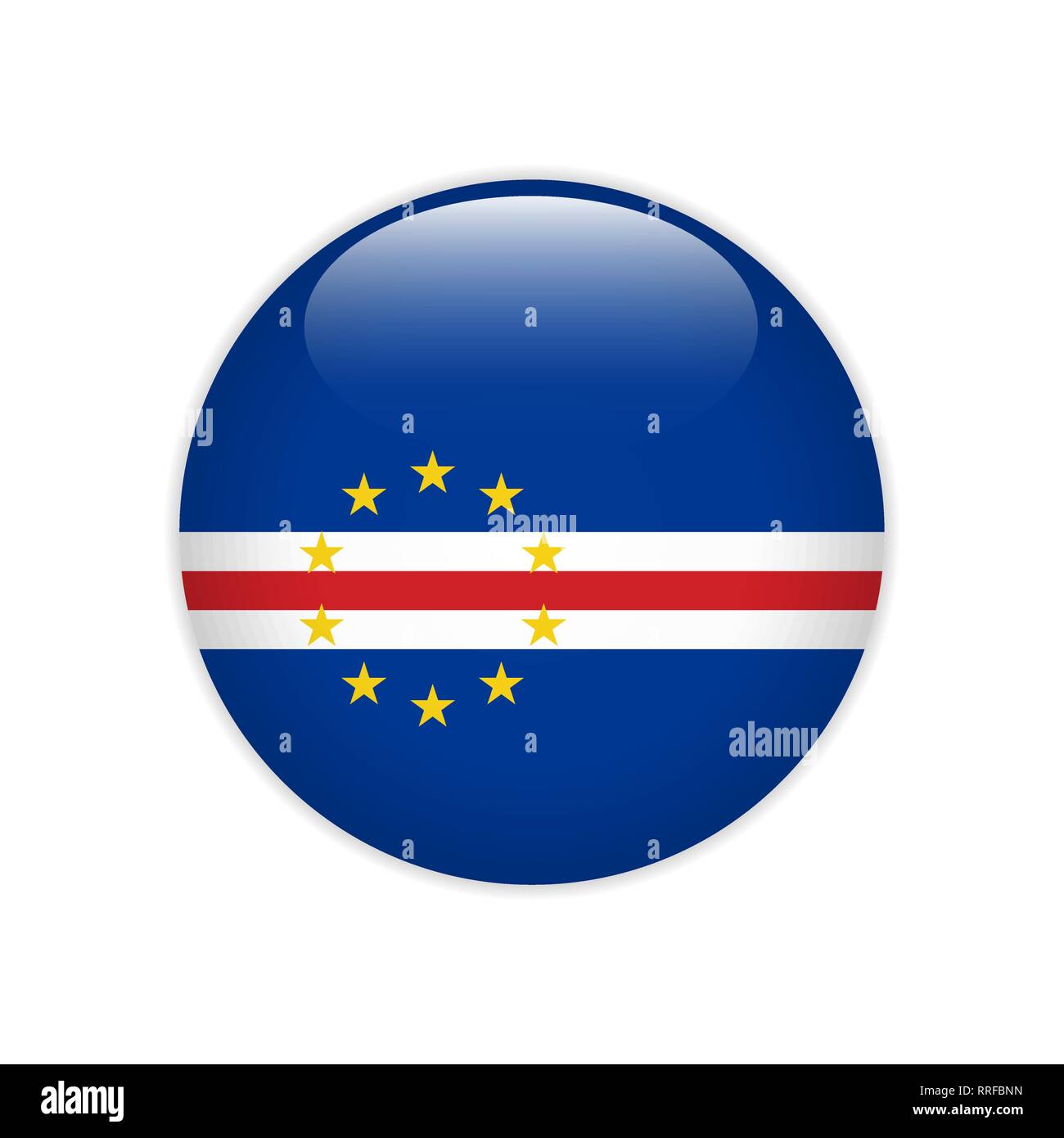 Flag on button Stock Vector Image & Art - Alamy