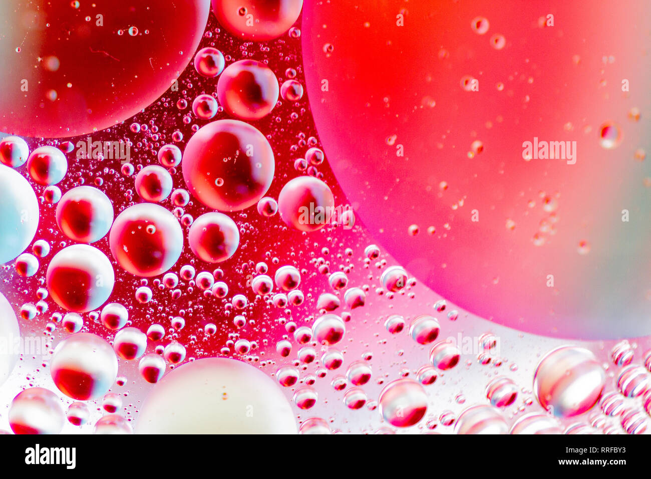 Red Bubbles Background