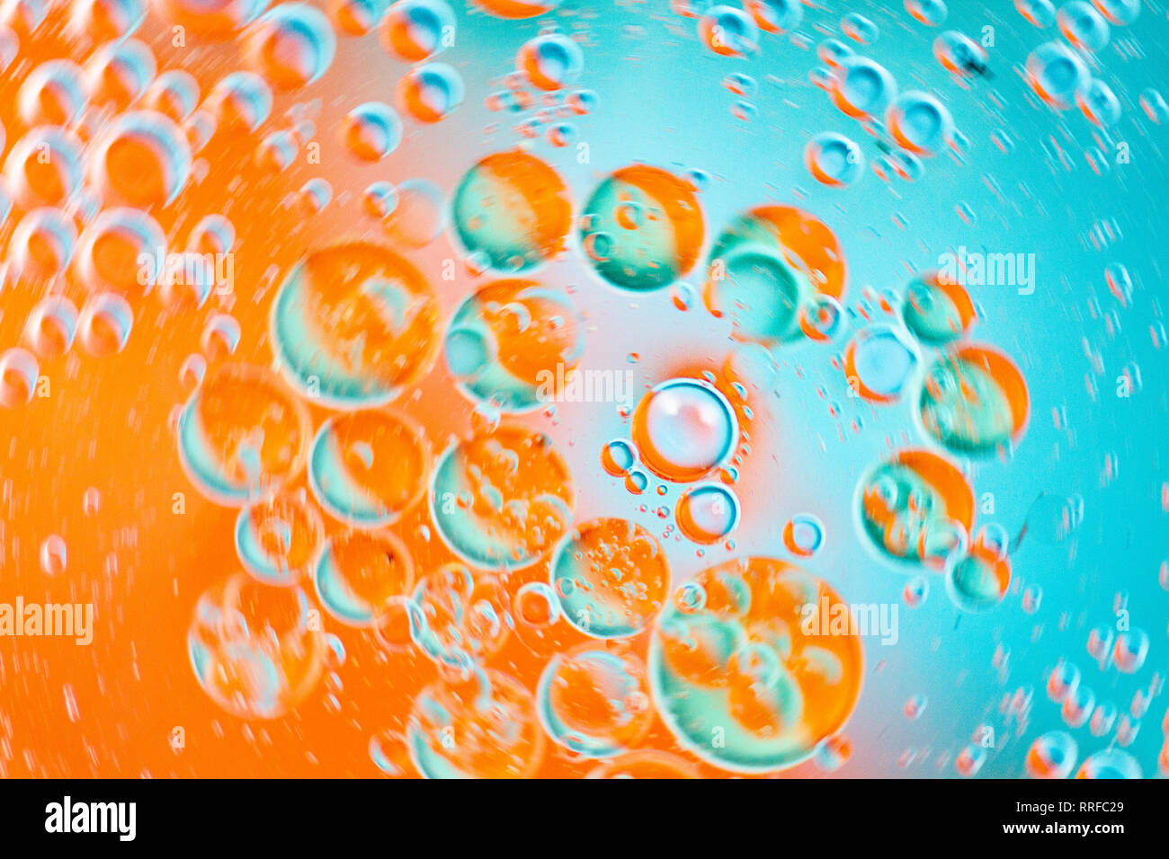 Orange Bubbles Background