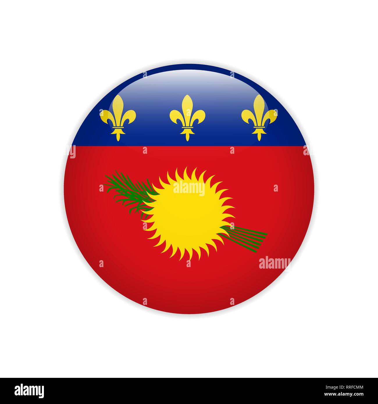 Flag on button Stock Vector Image & Art - Alamy