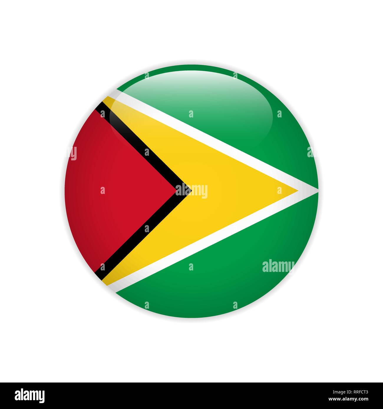 Flag on button Stock Vector Image & Art - Alamy