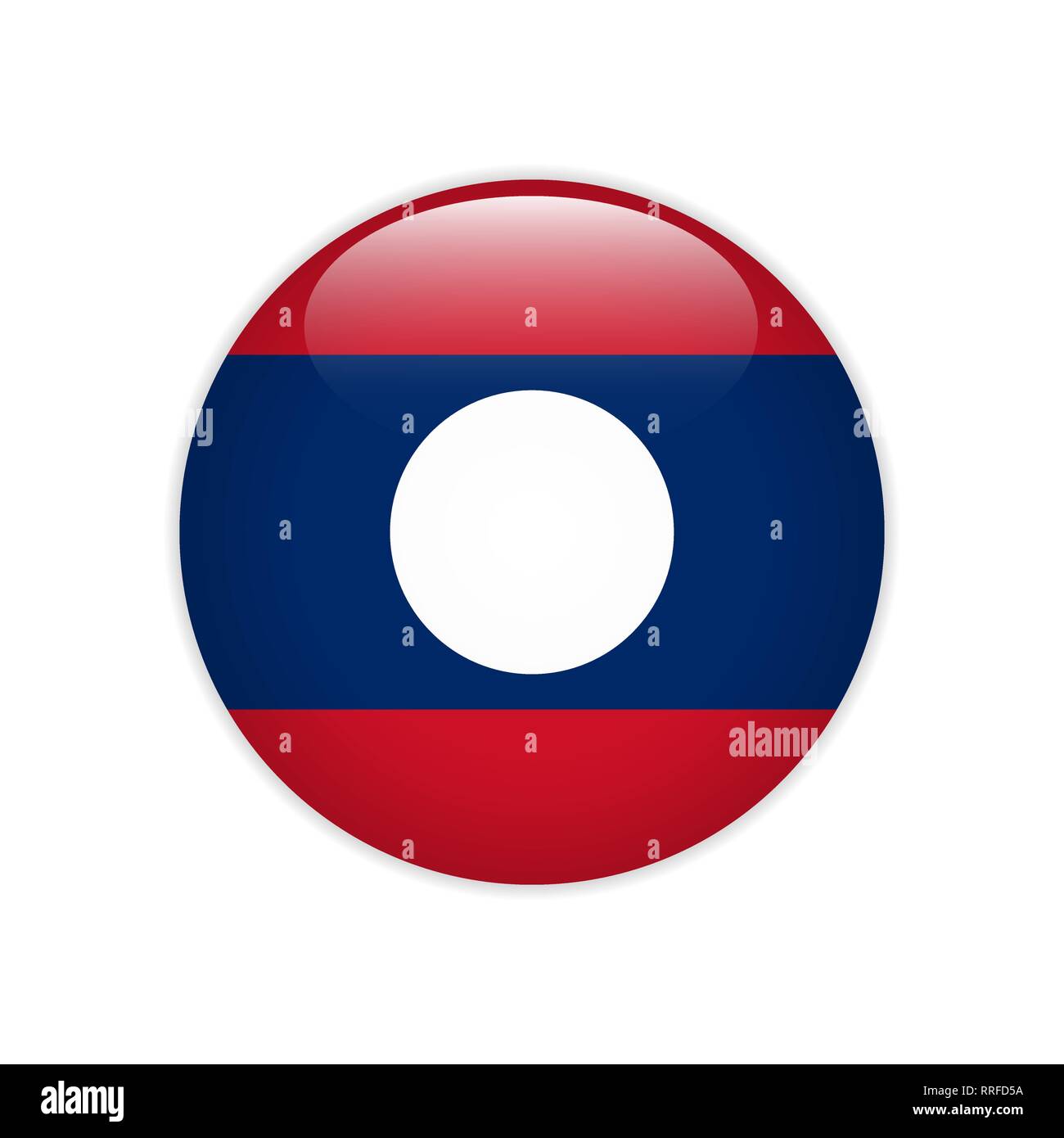 Flag on button Stock Vector Image & Art - Alamy