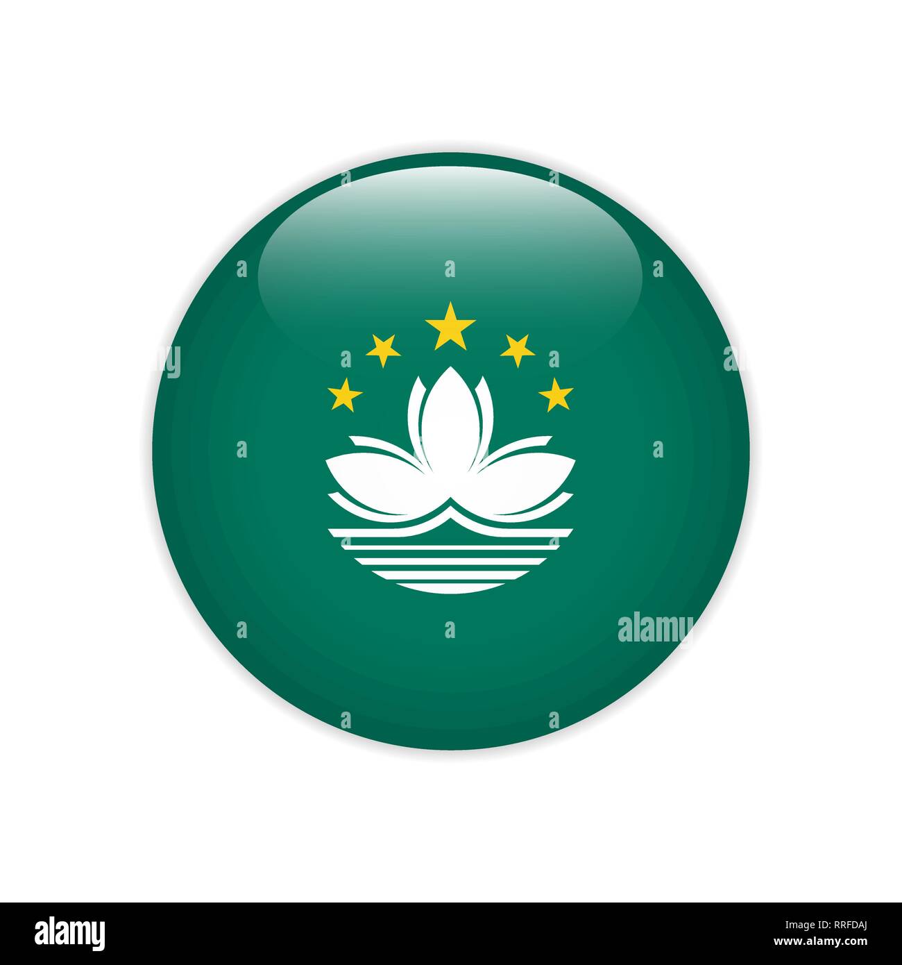 Flag on button Stock Vector Image & Art - Alamy