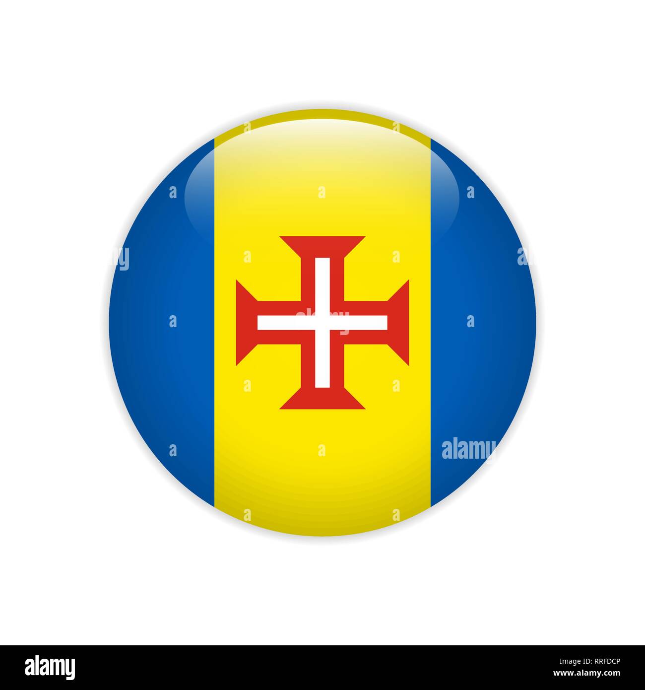 Flag on button Stock Vector Image & Art - Alamy