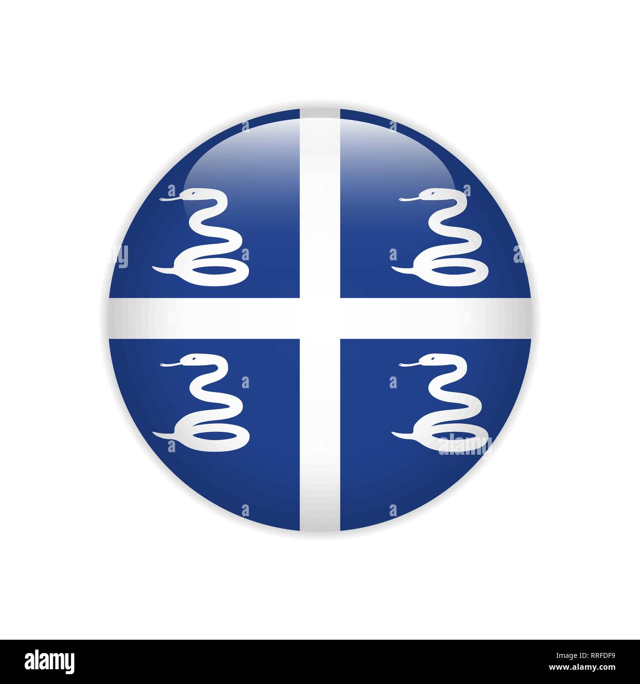 Flag on button Stock Vector Image & Art - Alamy