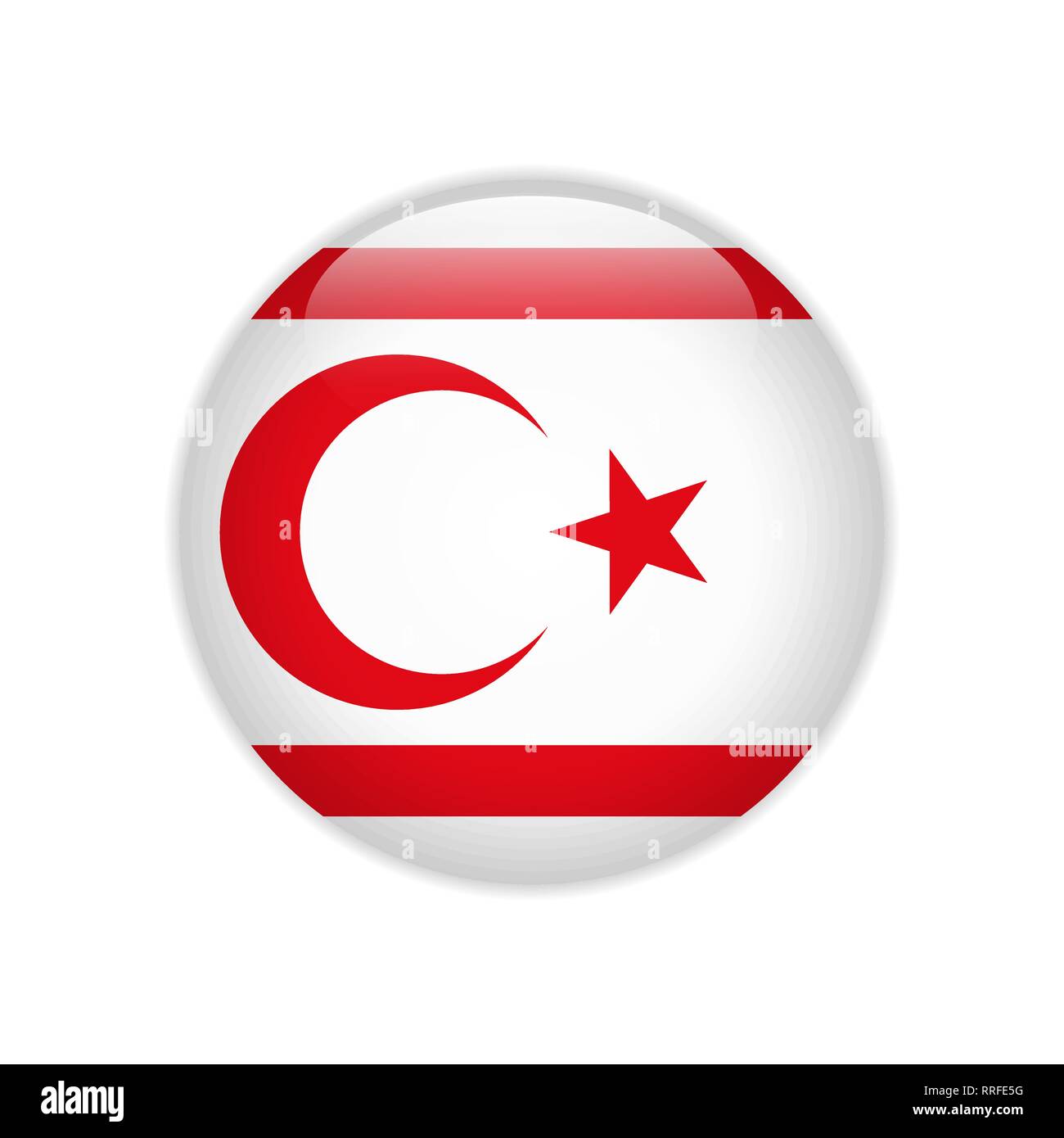 Flag on button Stock Vector Image & Art - Alamy