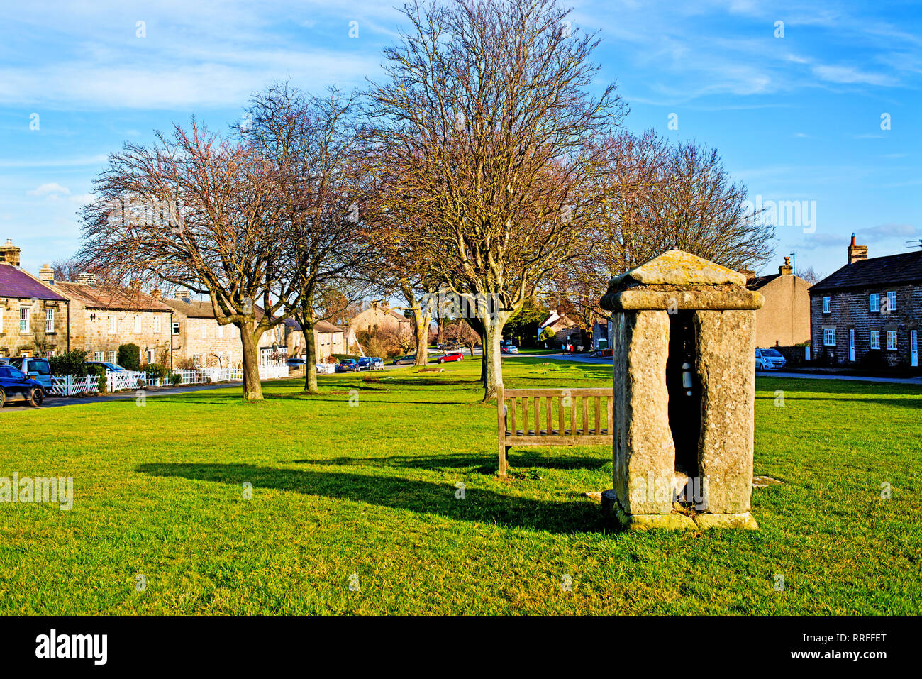 Village Green, East Witton, North Yorkshire, England Stock Photo - Alamy