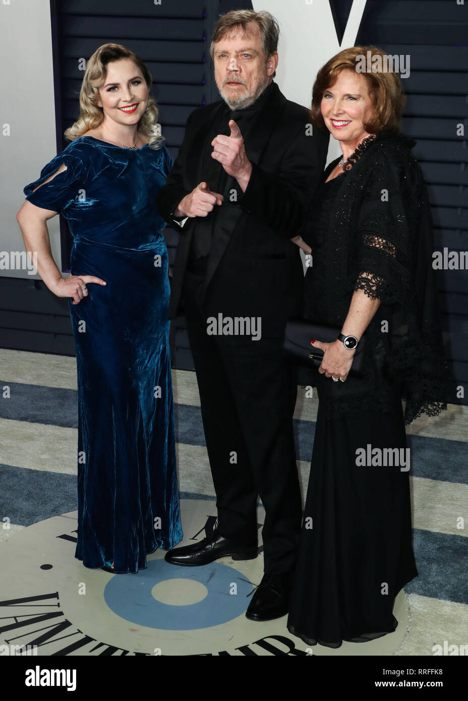 BEVERLY HILLS, LOS ANGELES, CA, USA - FEBRUARY 24: Chelsea Hamill, Mark ...