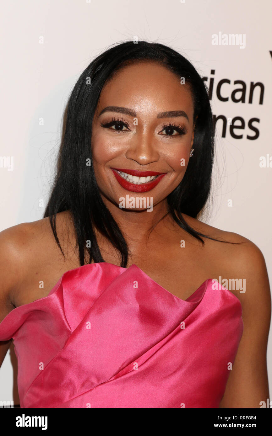 LOS ANGELES, CA - FEBRUARY 24: Malina Moye at the Elton John AIDS ...