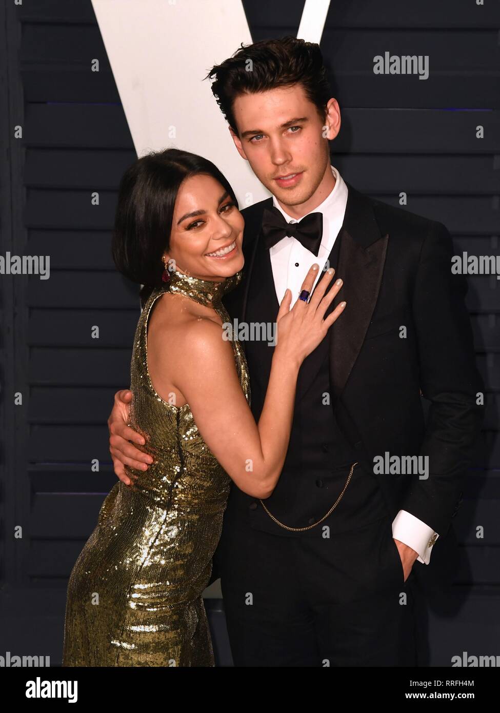 LOS ANGELES, CA - FEBRUARY 24: Vanessa Hudgens and Austin Butler at the ...