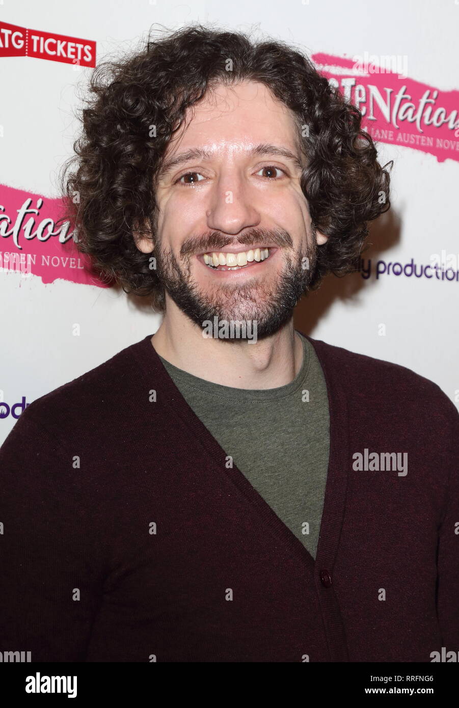 Greg Jenner at the Austentatious Press Night at the Fortune Theatre ...