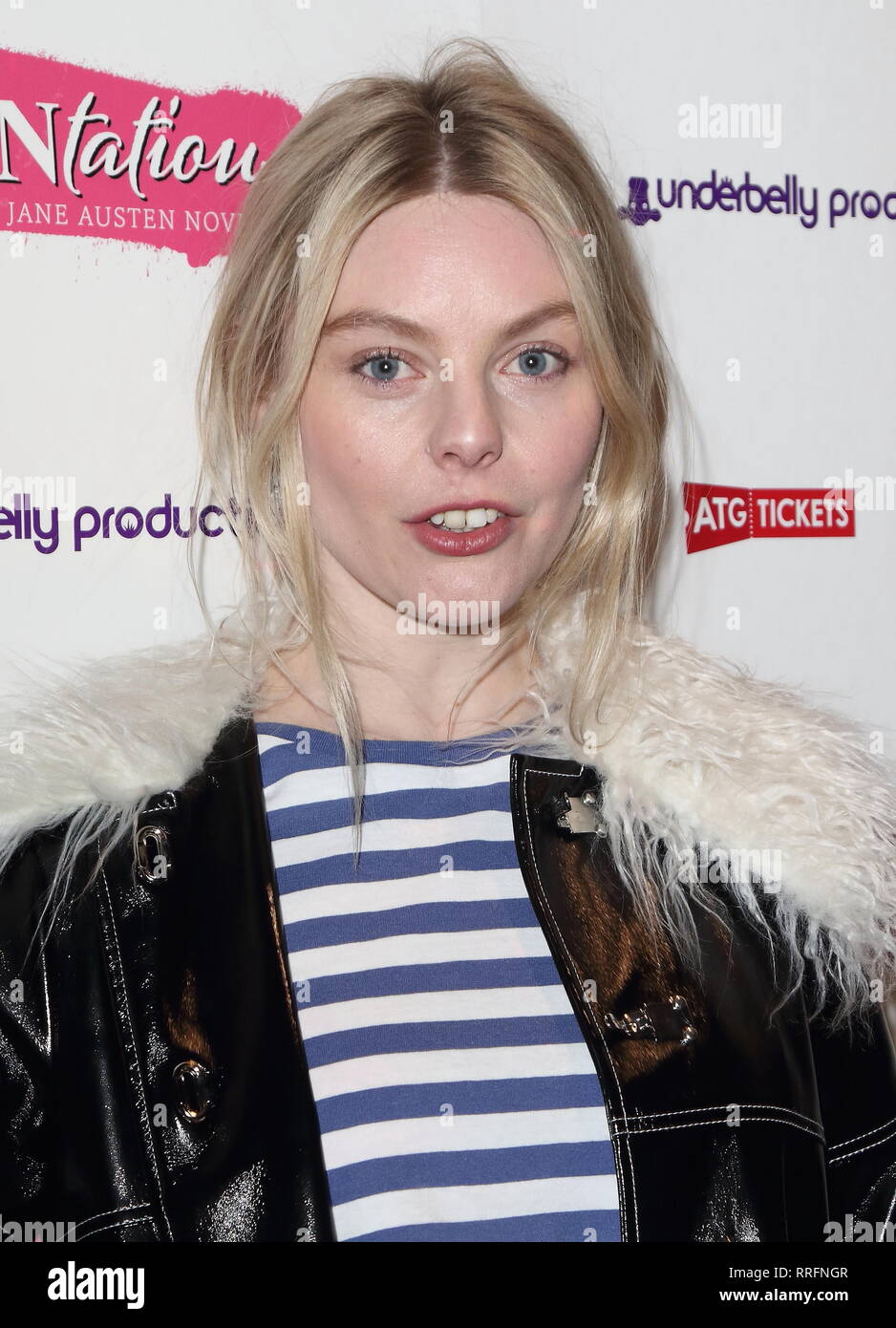 Nell Hudson at the Austentatious Press Night at the Fortune Theatre ...