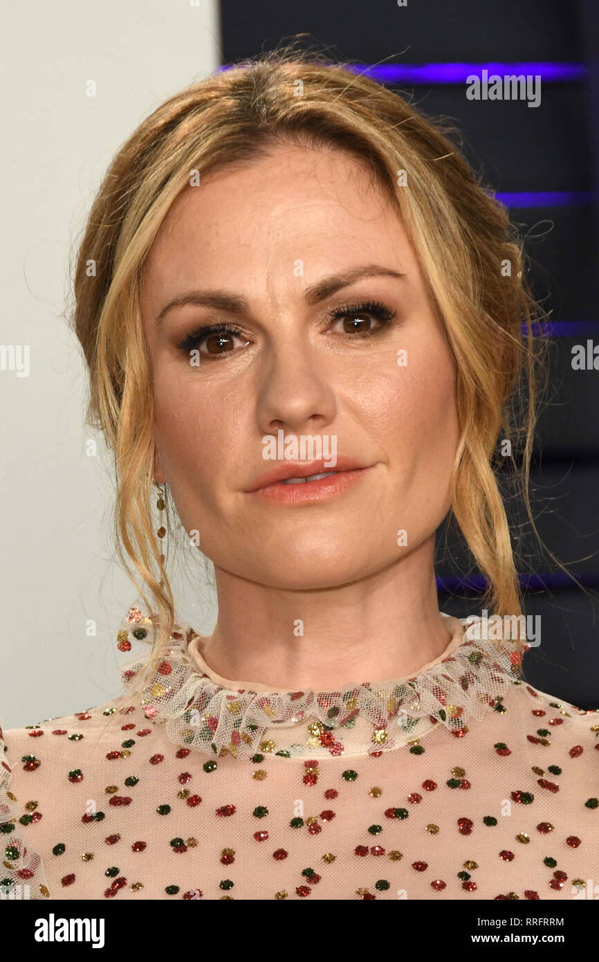 24 February 2019 - Los Angeles, California - Anna Paquin. 2019 Vanity ...