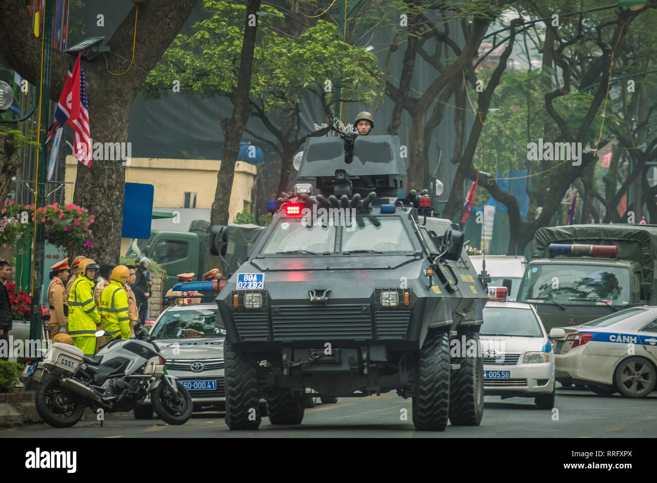 Hanoi, Vietnam. 26th Feb, 2019. An armoured tank operated by the ...
