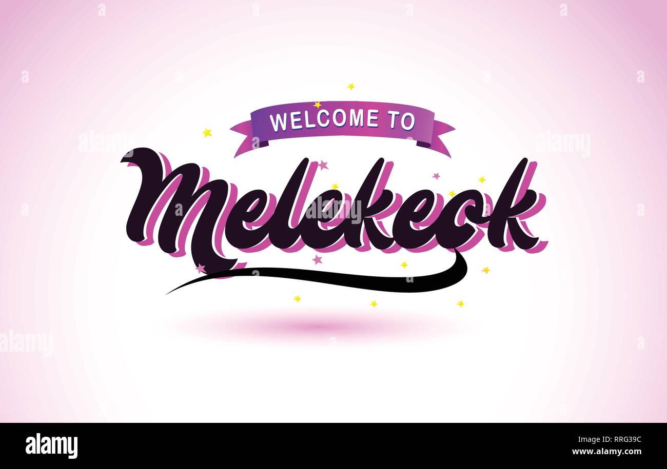 Melekeok Welcome to Creative Text Handwritten Font with Purple Pink ...