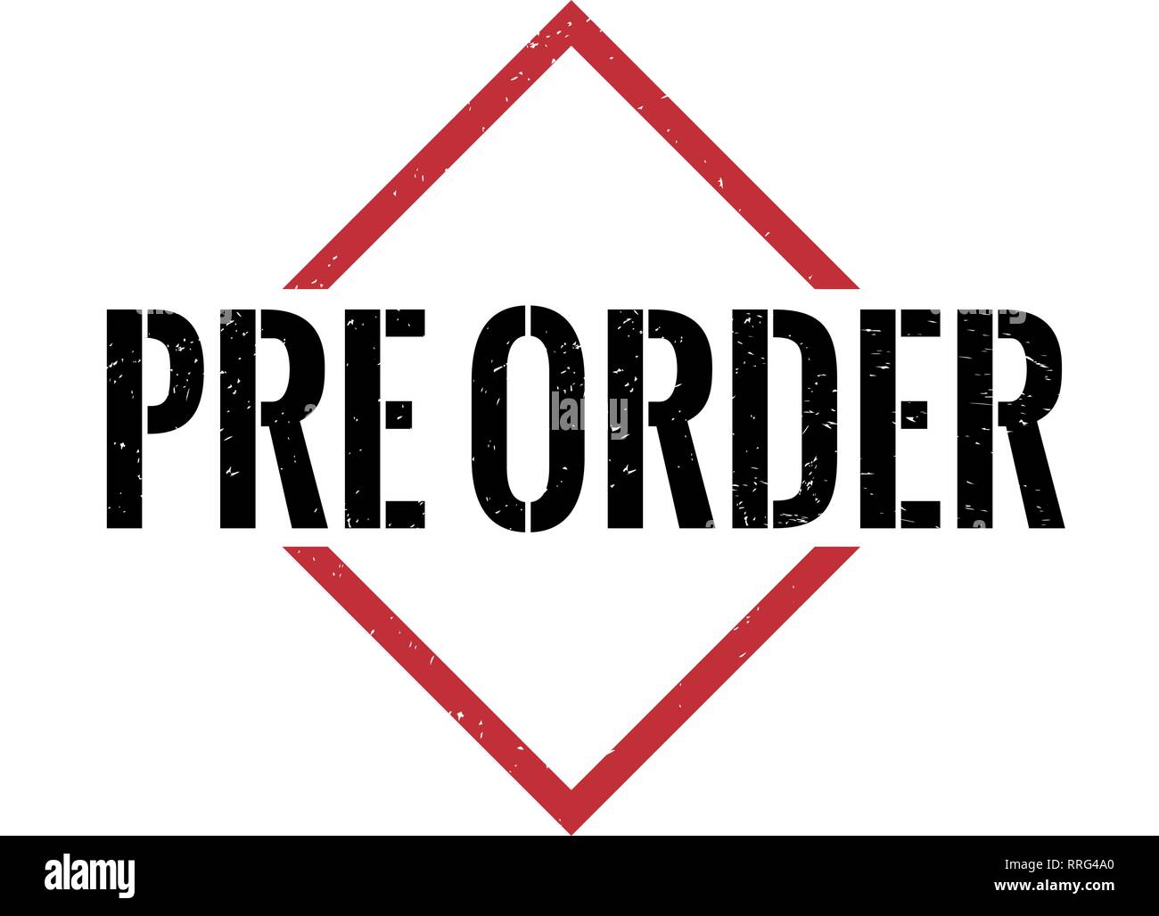 Pre order label banner Stock Vector Images - Alamy