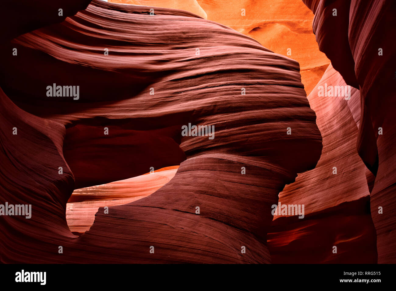 Lower Antelope Canyon. Arizona. Famous lady in the wind formation ...
