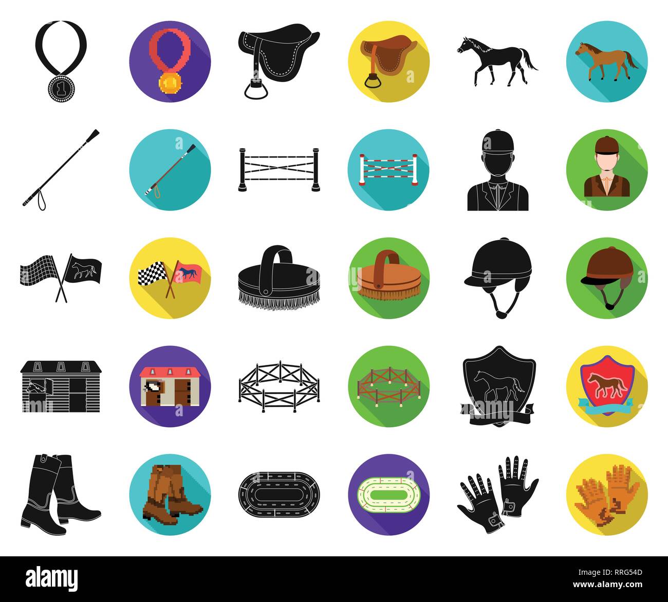 Riding stables vector vectors hi-res stock photography and images - Alamy