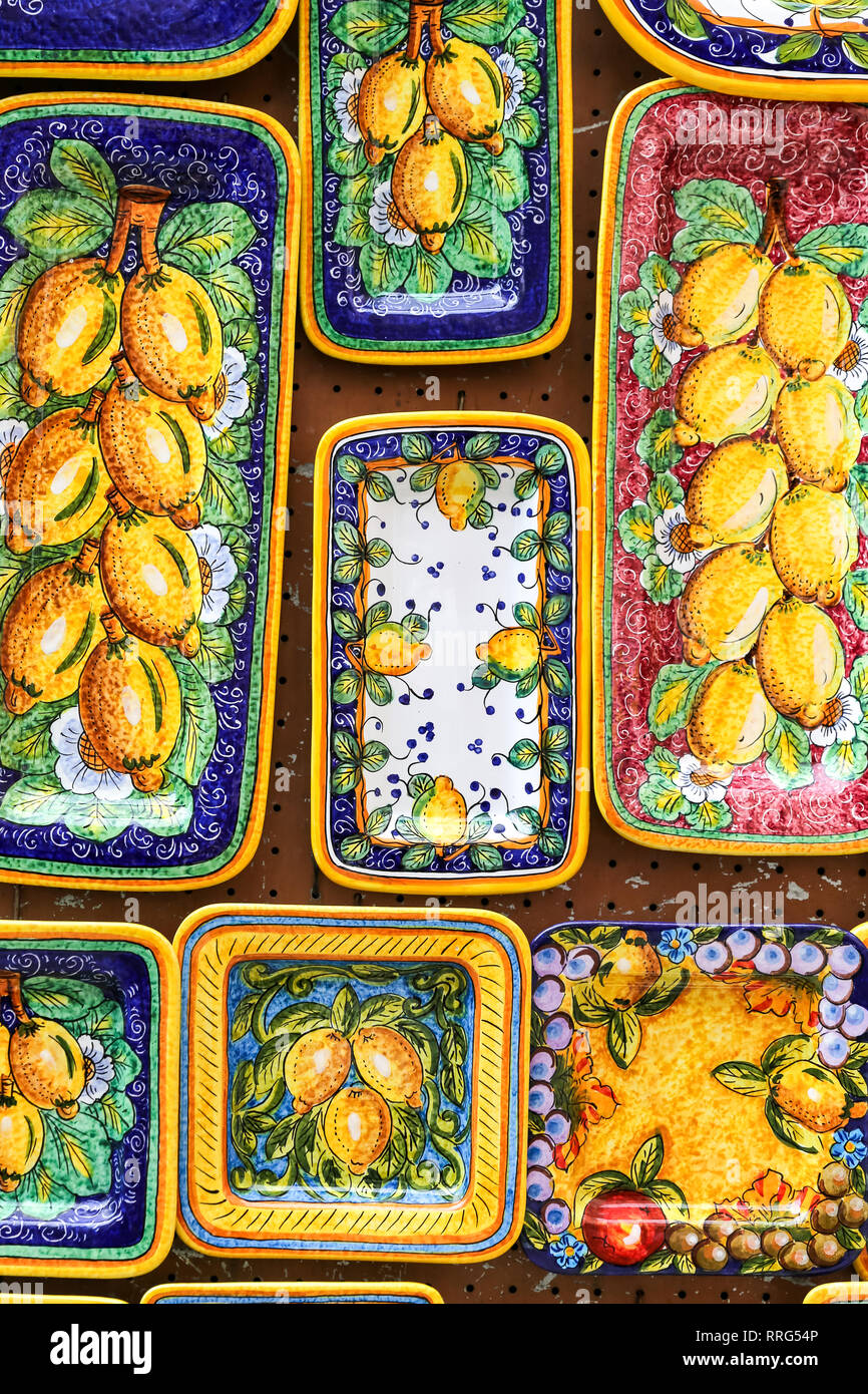 Positano pottery ceramics ceramic hi-res stock photography and images ...