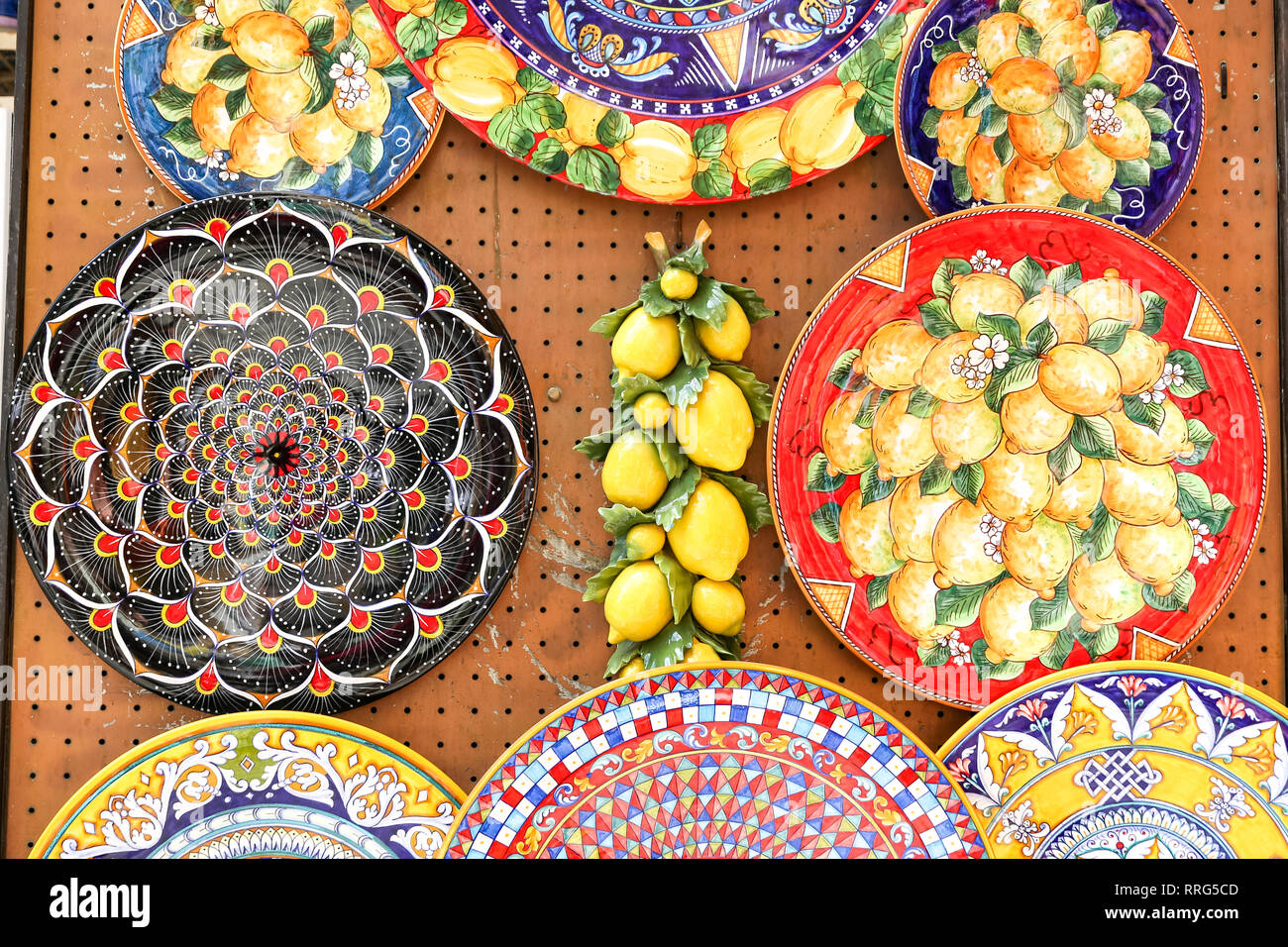 POSITANO, ITALY - AUGUST 23, 2018: Positano style traditional colorful ...