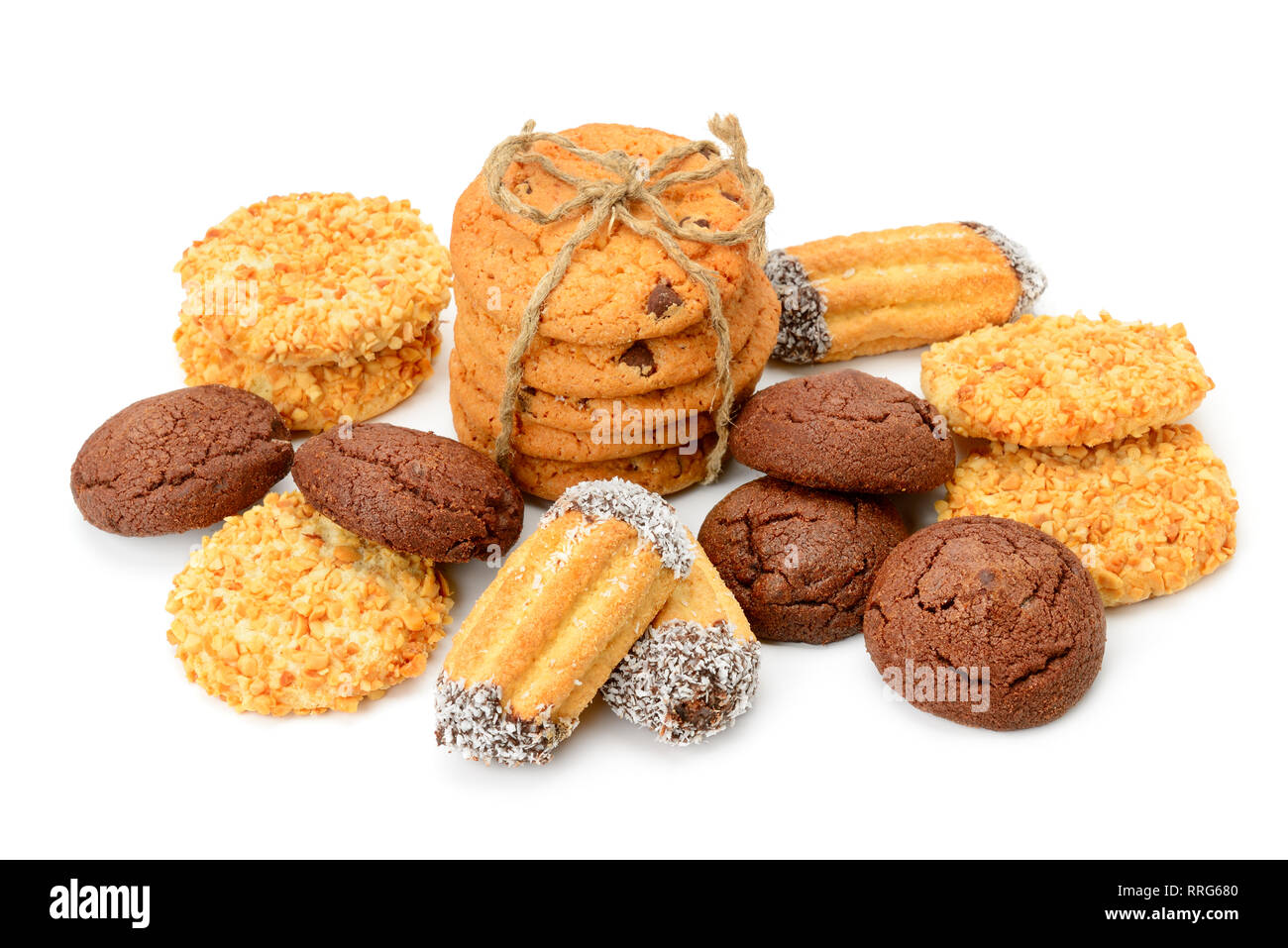 biscuits isolated on white background Stock Photo - Alamy