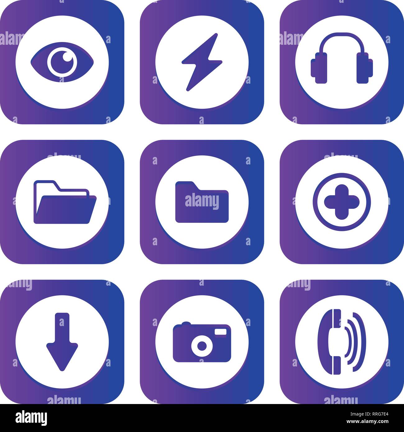 80s icons Stock Vector Images - Alamy